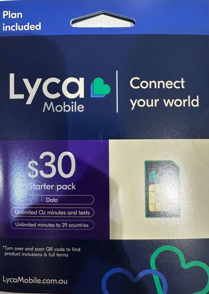 Lyca Prepaid Starter Pack $30 – PHONE TOP